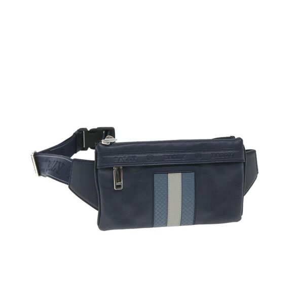 Bally | Bags | Pre Loved Bally Waist Bag Leather Navy Auth Ac2398 ...
